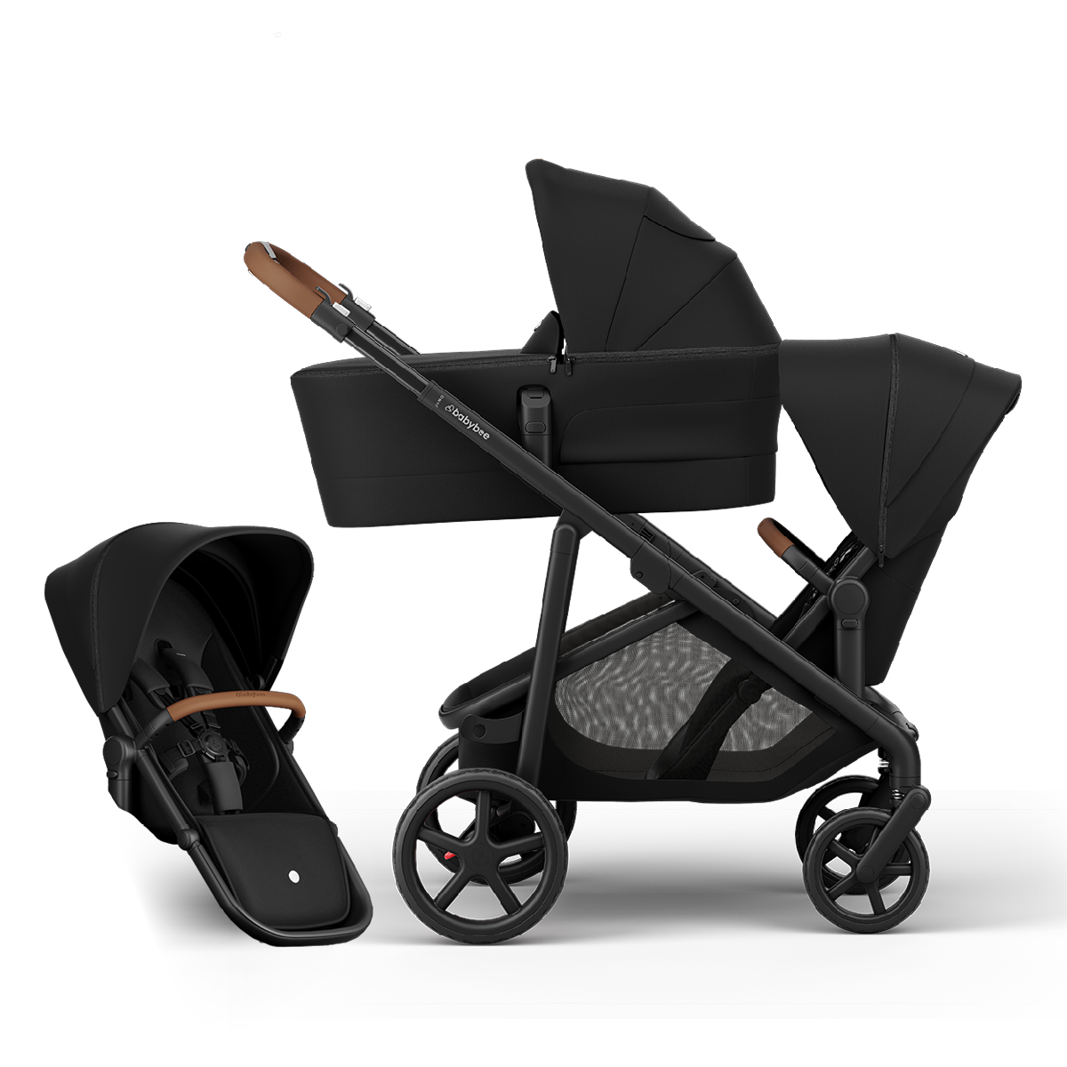 Babybee Juno Single to Double Pram